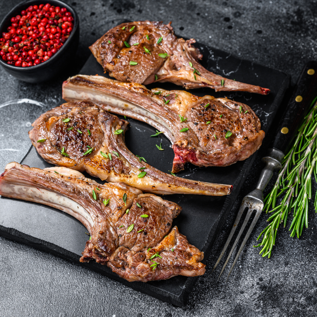 Garlic Crusted Rack of Lamb w. Chimichuri – Urban AIP