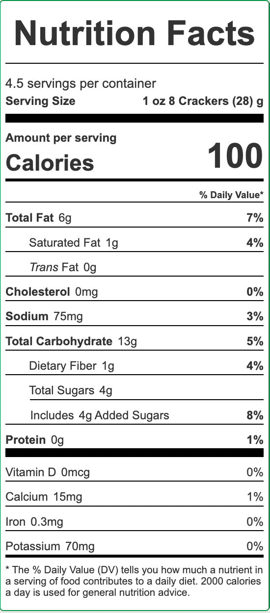 AIP Cinnamon Crunch Crackers (price per box) – Urban AIP